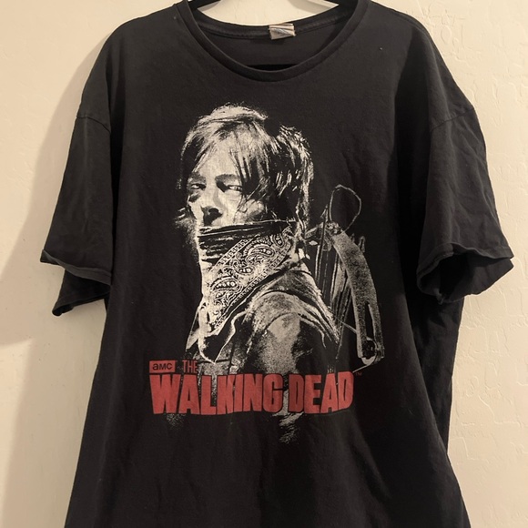 Shirts | The Walking Dead Black Graphic Tshirt | Poshmark